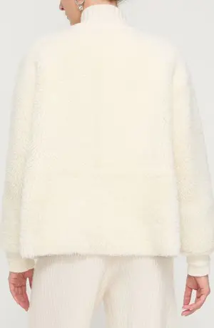 Lafayette 148 New York Genuine Shearling Reversible Jacket