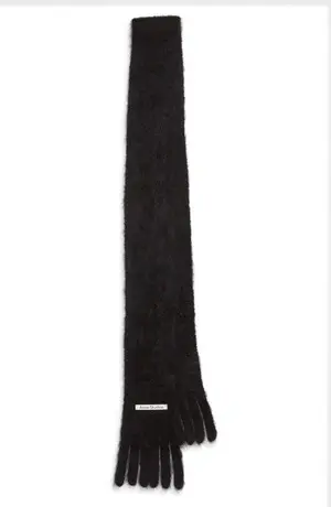Acne Studios Winter Kinna Mohair & Wool Skinny Scarf