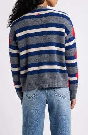 DAMSON MADDER Didi Faux Layered Merino Wool Cardigan