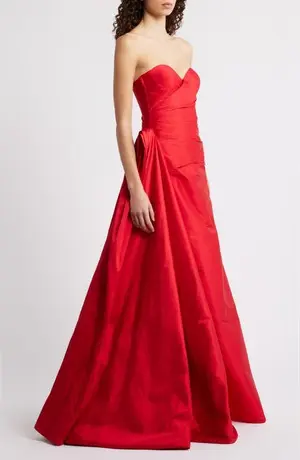 Chiara Boni La Petite Robe Lilya Strapless Taffeta Ballgown