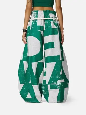 AELFRIC EDEN Graffiti Baggy Sweatpants - Grey