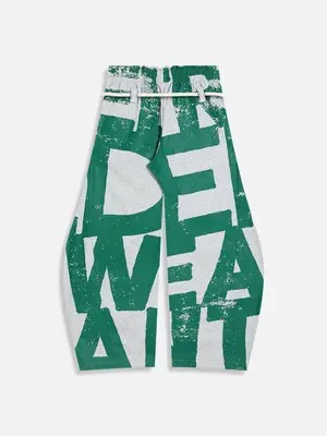 AELFRIC EDEN Graffiti Baggy Sweatpants - Grey