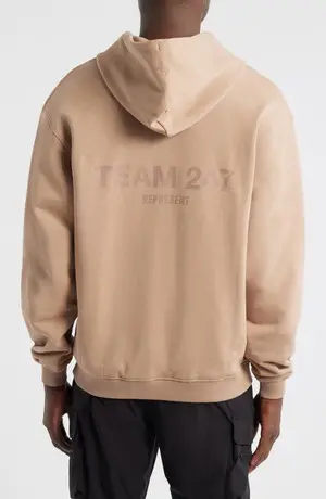 247 BY REPRESENT Oversized Graphic Hoodie - Clay
