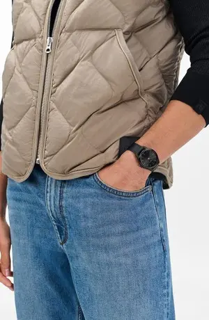 Rag & Bone Dean Leather Strap Watch