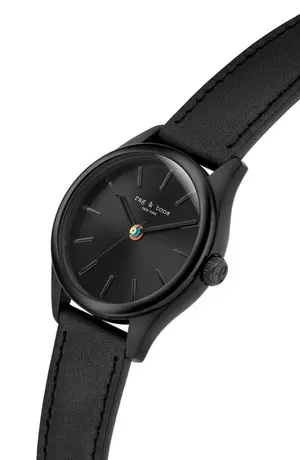 Rag & Bone Dean Leather Strap Watch