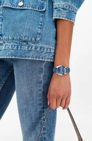Rag & Bone Bleeker Denim Strap Watch