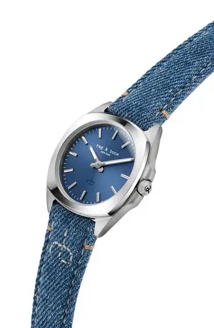 Rag & Bone Bleeker Denim Strap Watch