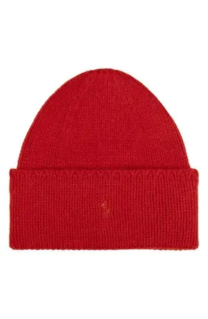 Polo Ralph Lauren Merino Wool & Alpaca Beanie - Red