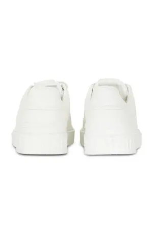 Balmain B-court Calfskin Trainers - White