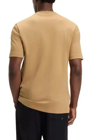BOSS Thompson Cotton Logo Graphic T-shirt - Medium Beige