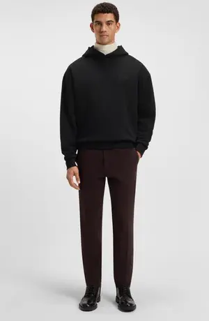 BOSS Cotton Fleece Pullover Hoodie