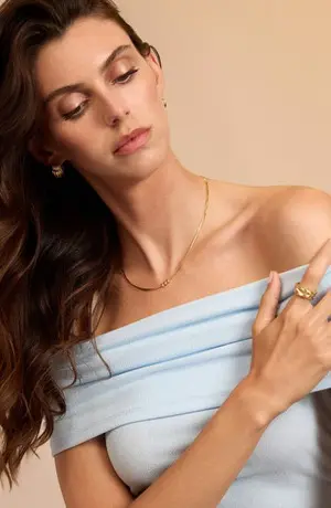 ATHRA LUXE Double Chain Beaded Necklace