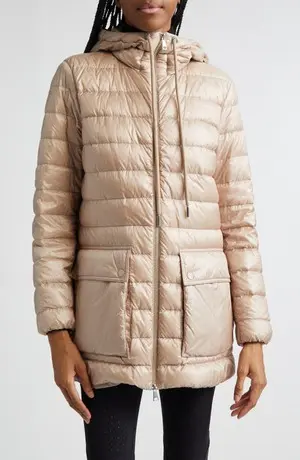 Moncler Jasmin Quilted Hooded Down Puffer Parka - Neutral