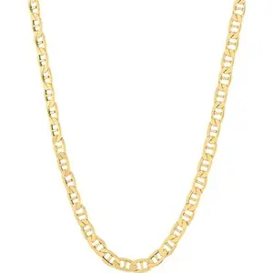 ATHRA LUXE Anchor Chain Choker Necklace - Gold