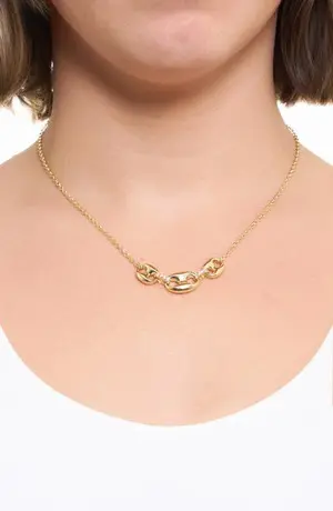 ATHRA LUXE Pavé Bold Mariner Chain Necklace