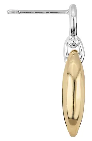 ATHRA LUXE Horsebit Drop Earrings - Silver