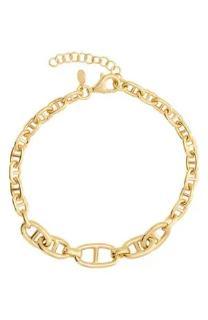 ATHRA LUXE Luxe Mariner Graduated Link Bracelet - Gold