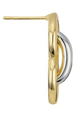 ATHRA LUXE Double Circle Drop Earrings