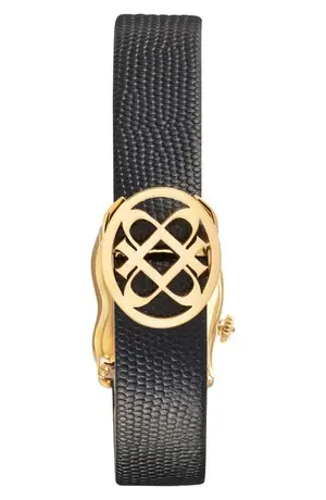 PASCAL Mirage Lab Grown Diamond Leather Strap Watch - Master