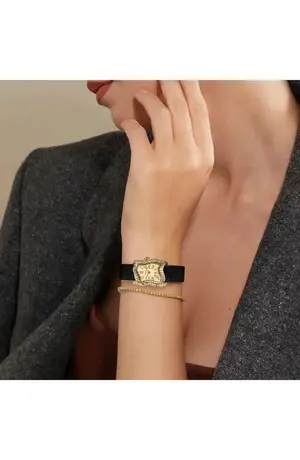 PASCAL Mirage Lab Grown Diamond Leather Strap Watch - Master