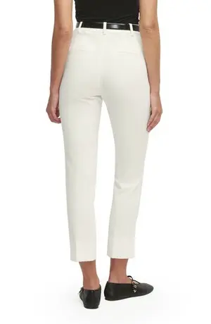FAVORITE DAUGHTER High-waisted Ankle Cigarette Pants - Ivory