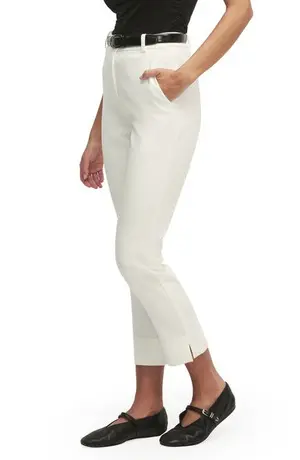FAVORITE DAUGHTER High-waisted Ankle Cigarette Pants - Ivory