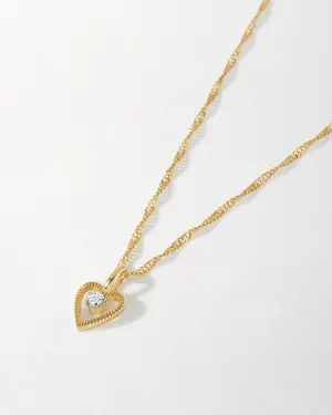 EDGE OF EMBER Diamond Pendant Necklace