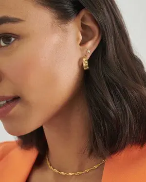 EDGE OF EMBER Hoop Earrings