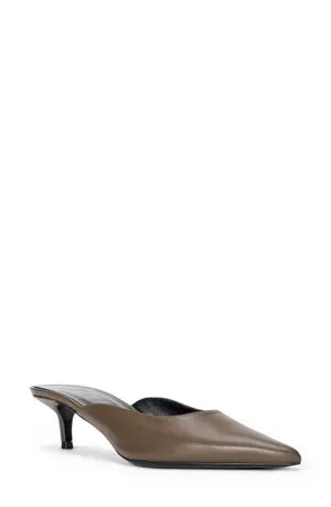 Staud Sebastian Kitten Heel Mule Truffle