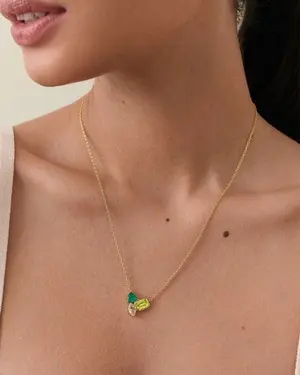 EDGE OF EMBER Trinity Gemstone Necklace
