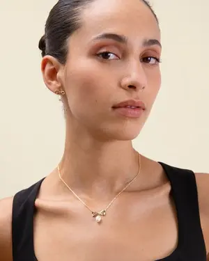 EDGE OF EMBER Bow Pendant Necklace