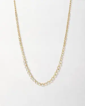 EDGE OF EMBER Serena Tennis Necklace - White