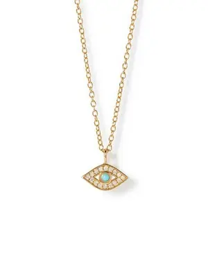 Astley Clarke Biography Mini Pendant Necklace - Evil Eye