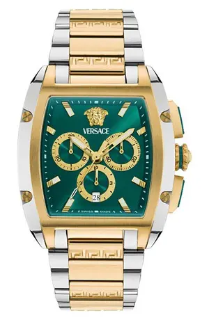 Versace Dominus Chronograph Bracelet Watch - Two Tone