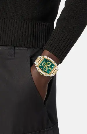 Versace Dominus Chronograph Bracelet Watch - Two Tone