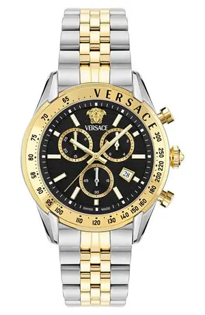 Versace Master Chronograph Bracelet Watch - Two Tone