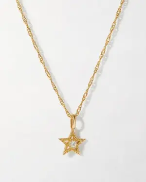 EDGE OF EMBER Diamond Pendant Necklace - Star