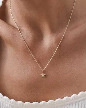 EDGE OF EMBER Diamond Pendant Necklace