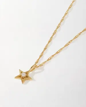 EDGE OF EMBER Diamond Pendant Necklace