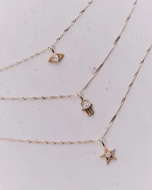 EDGE OF EMBER Diamond Pendant Necklace