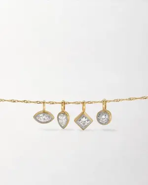 EDGE OF EMBER Cut Diamond Pendant Necklace