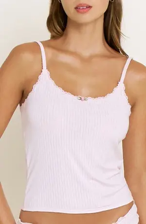 Honeydew Intimates Ribbed Camisole - Marzipan