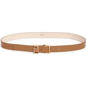 Versace Greca Goddess Leather Belt - Fudge-versace Gold