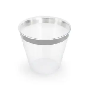 ELAMA 150 Piece Disposable Plastic Dinnerware Party Set