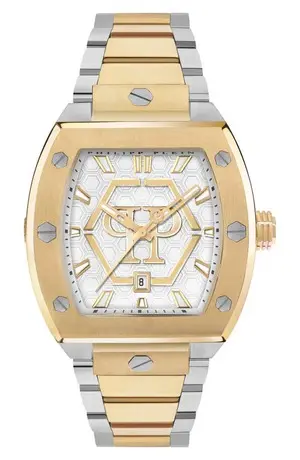 Philipp Plein The Hexagon Phantom Bracelet Watch - Two Tone