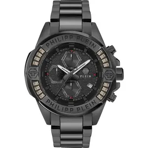 Philipp Plein The $kull Chronograph Bracelet Watch - Ip Black