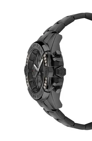 Philipp Plein The $kull Chronograph Bracelet Watch - Ip Black
