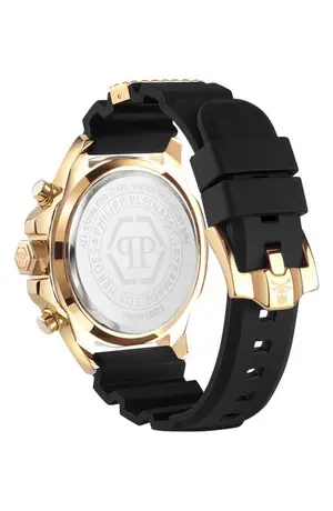 Philipp Plein Kull Chronograph Strap Watch - Yellow Gold