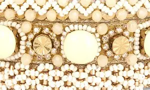 Deepa Gurnani Bead & Crystal Bracelet