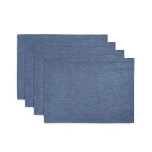 SOLINO HOME Linen Placematsathena Blue Denim